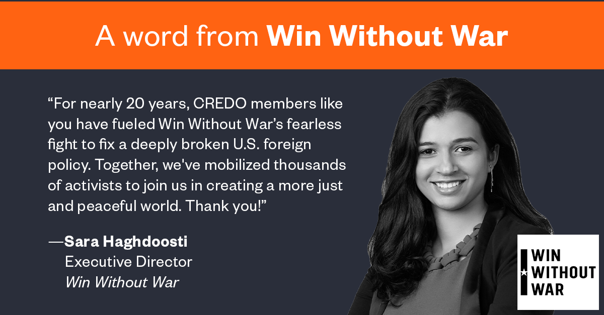Win Without War is leading a movement to put people and the planet over ...